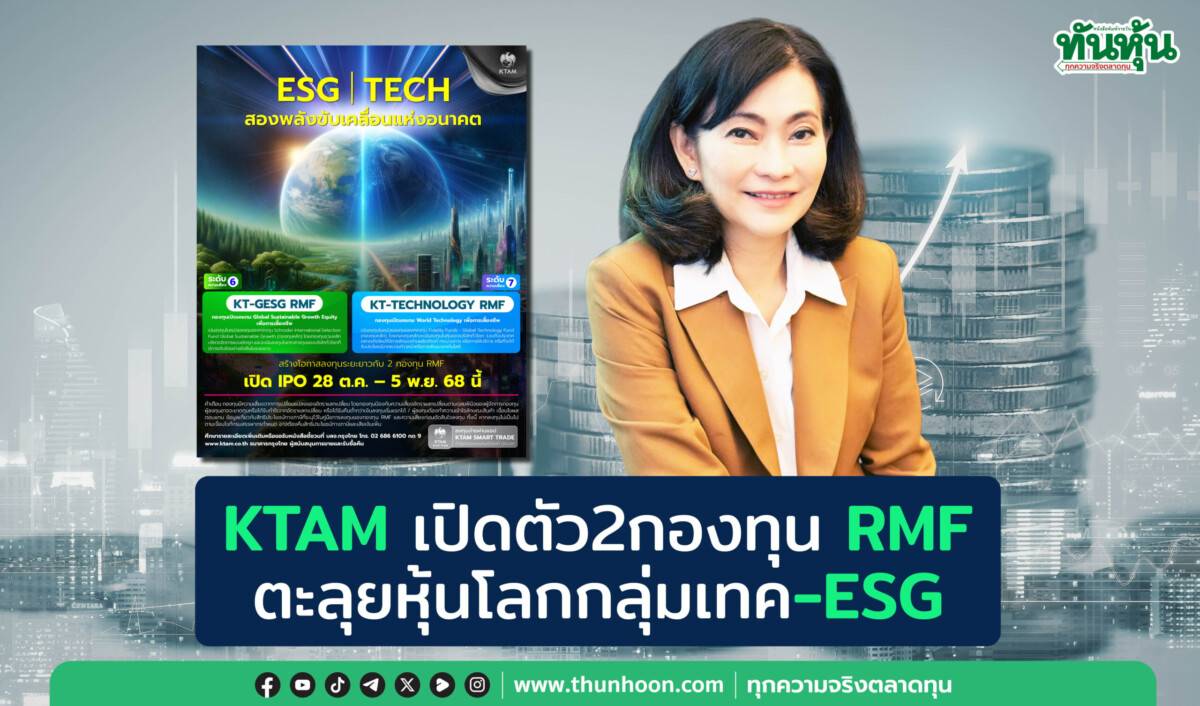 KTAMเปิดตัว2กองทุนRMF ตะลุยหุ้นโลกกลุ่มเทค-ESG | ทันหุ้น | LINE TODAY