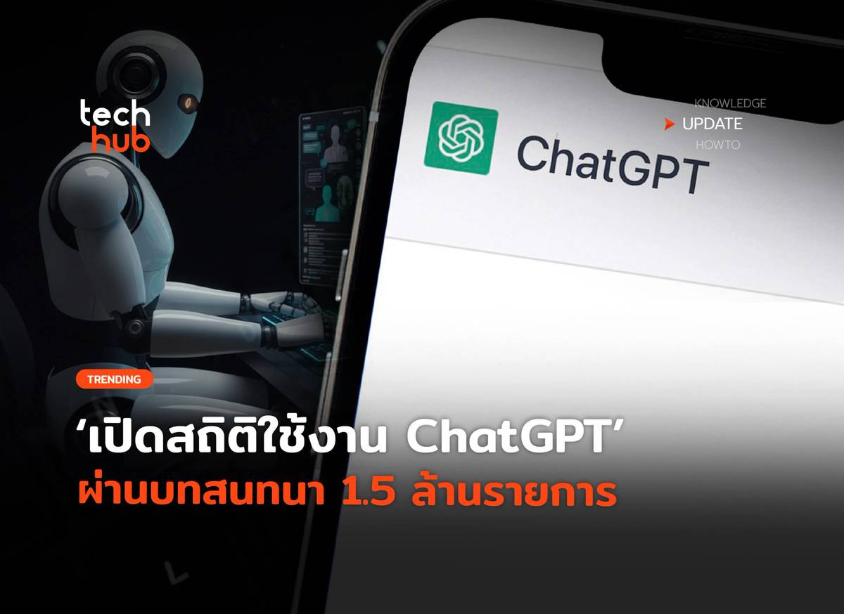 เรื่องส่วนตัวมาก่อน เปิดสถิติใช้งาน ChatGPT ผ่านบทสนทนา 1.5 ล้านรายการ | Techhub | LINE TODAY