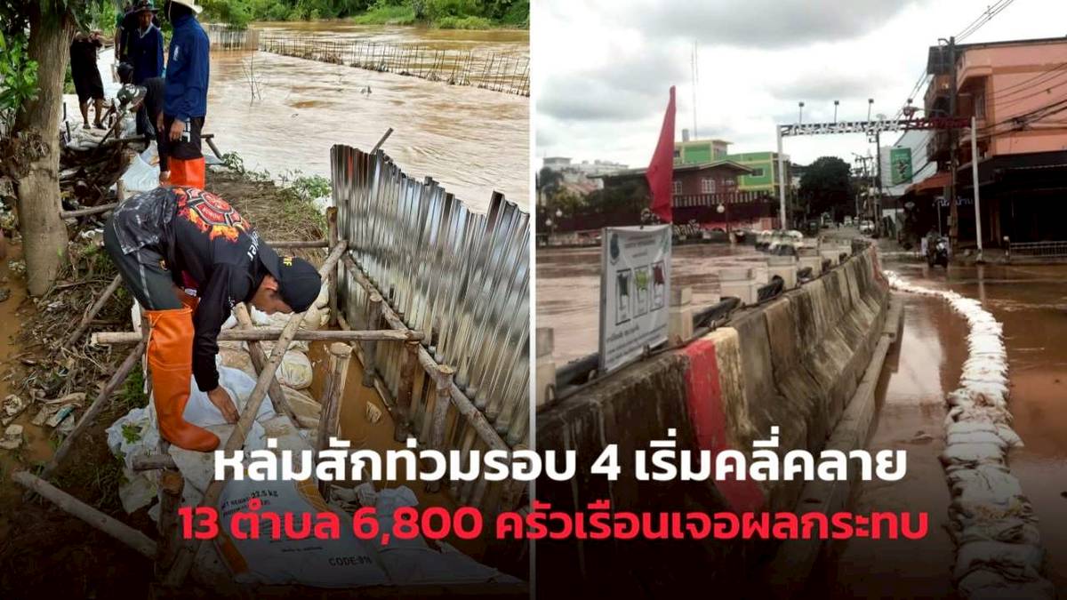 เพชรบูรณ์-ท่วมหล่มสักรอบ 4 เขตเศรษฐกิจเทศบาลฯเริ่มคลี่คลาย น้ำสักยังสูงกว่าตลิ่ง เผยผลกระทบ 13 ...