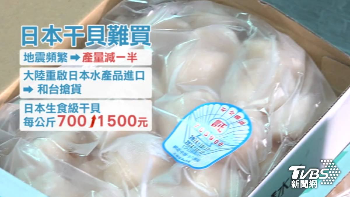 日本干貝價翻倍！從700暴增1500元 業者：有錢也買不到 | TVBS | LINE TODAY