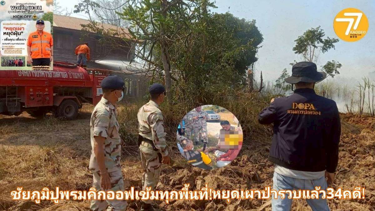 ชัยภูมิจับไม่เว้นวันรวบมือรับจ้างลอบเผาป่าผู้ว่าสั่งปูพรมคิกออฟเข้มหยุดเผาป้องกันไฟป่าทุกพื้นที่ ...