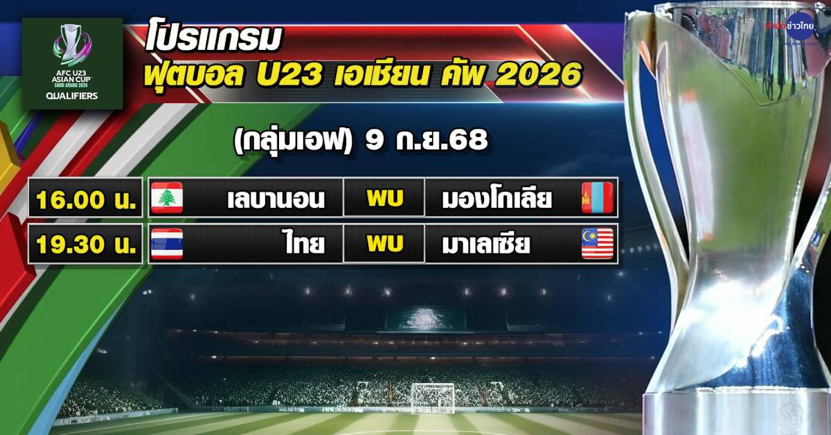 “ช้างศึก U23” พร้อมดวลมาเลเซีย ศึกเอเชียน คัพ 2026 | สำนักข่าวไทย Online | LINE TODAY