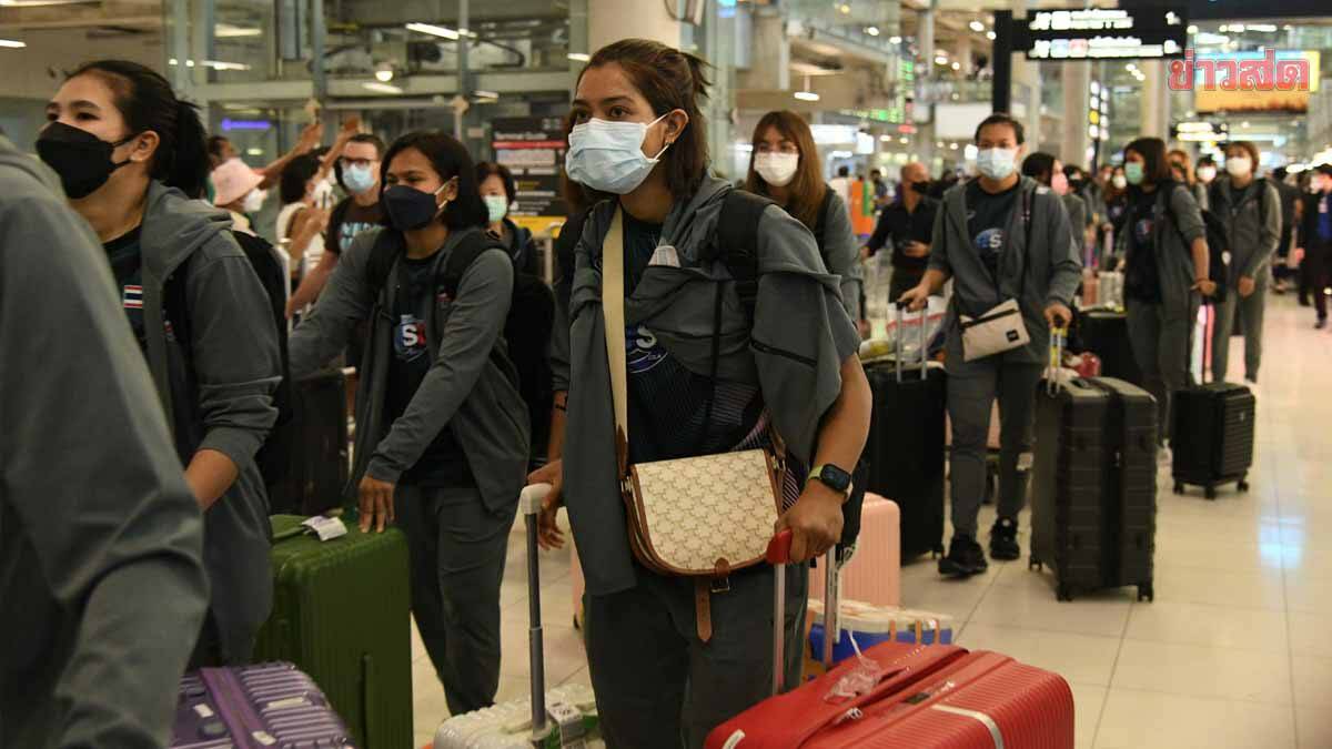 วอลเลย์บอลสาว ลัดฟ้าถึงไทย หลังจบศึกเนชันส์ลีก วีก2 | Khaosod | LINE TODAY