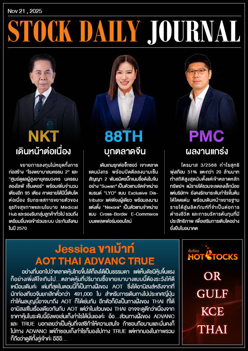 StockDailYJournal 21/11/68 (NKT 88TH PMC) | Share2Trade | LINE TODAY