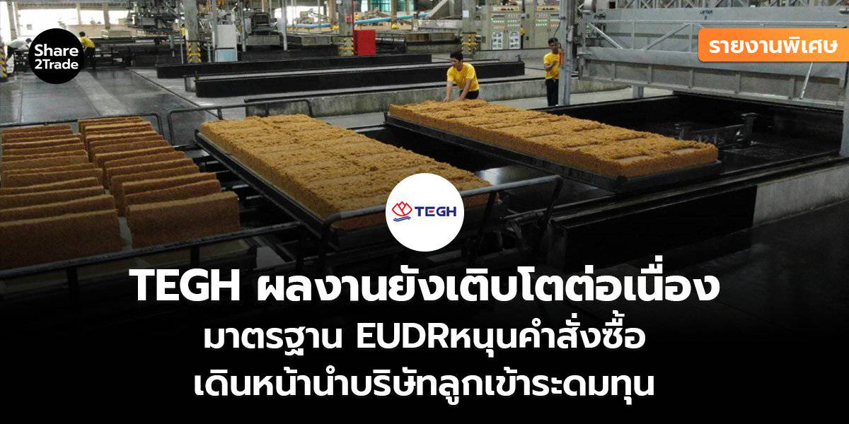 รายงานพิเศษ : TEGH ผลงานยังเติบโตต่อเนื่อง มาตรฐาน EUDR หนุนคำสั่งซื้อ เดินหน้านำบริษัทลูกเข้า ...