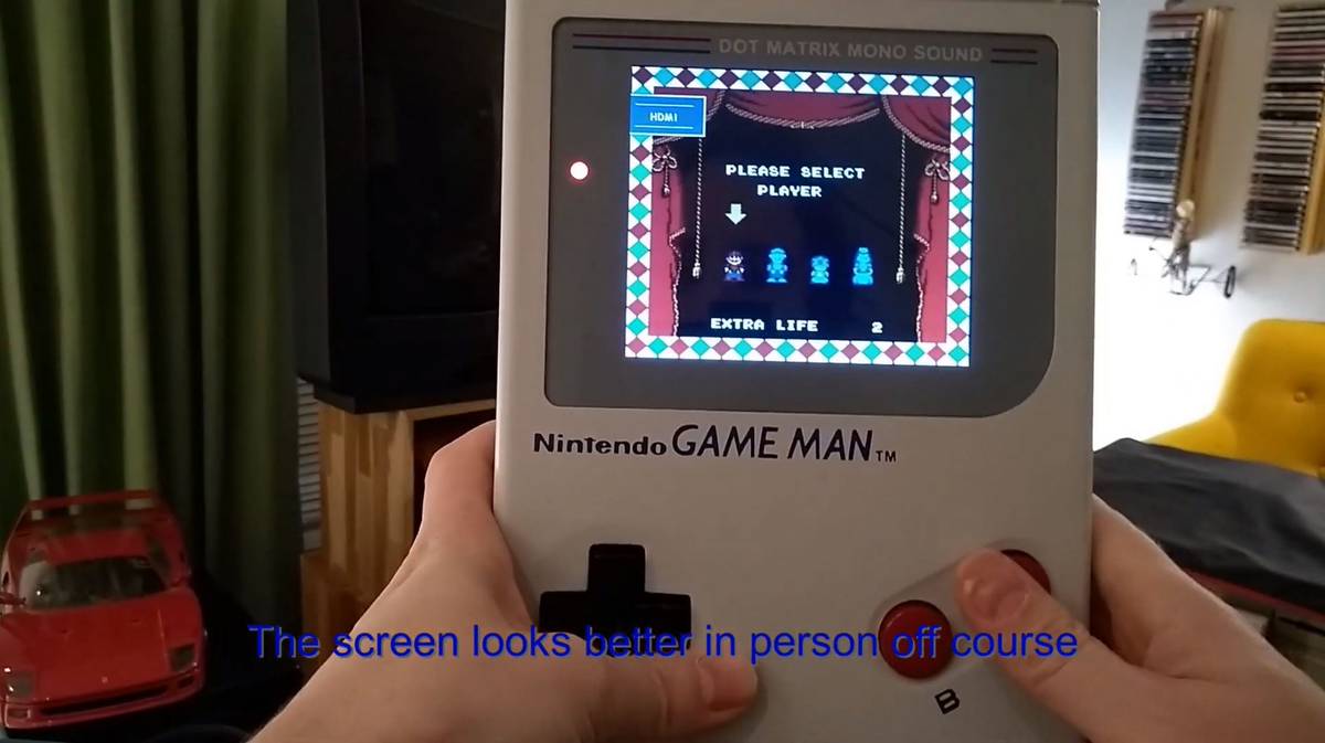 任天堂Game Boy長大了！國外玩家巧手自製超大型「Game Man」 | NOW電玩 | LINE TODAY