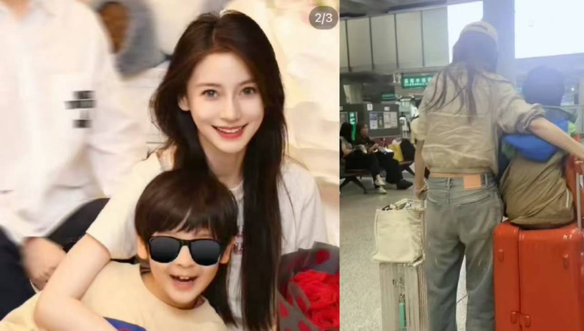 Angelababy機場零助理日常曝光！獨自推行李、照顧8歲兒子 網呼：完全不像女明星 | 姊妹淘Babyou | LINE TODAY