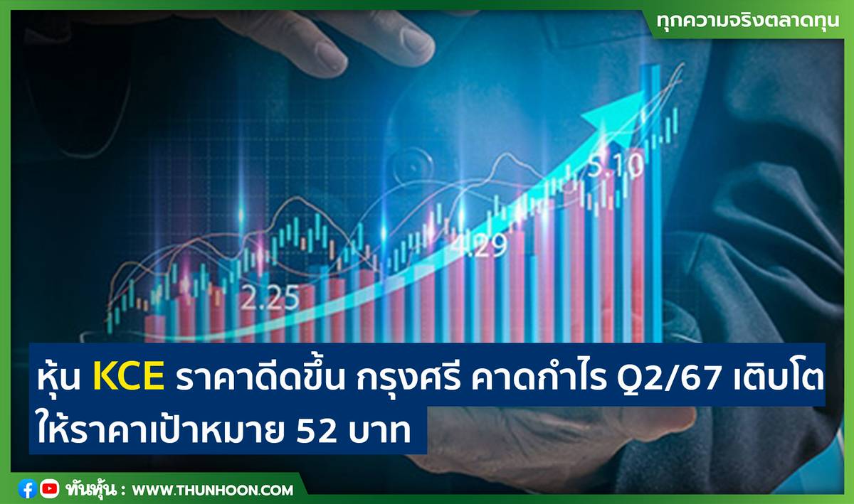หุ้น KCE ราคาดีดขึ้น กรุงศรี คาดกำไร Q2/67 เติบโต ให้ราคาเป้าหมาย 52 บาท | ทันหุ้น | LINE TODAY