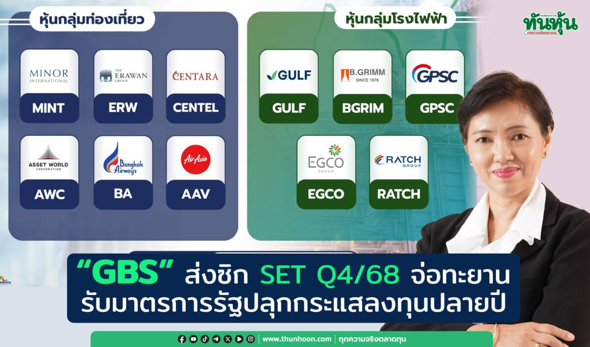 "GBS” ส่งซิก SET Q4/68 จ่อทะยานรับมาตรการรัฐปลุกกระแสลงทุนปลายปี | ทันหุ้น | LINE TODAY